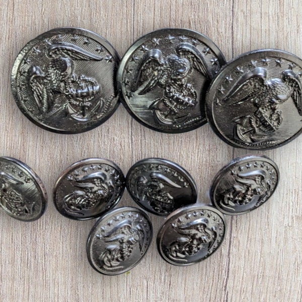 Us Navy Buttons - Etsy