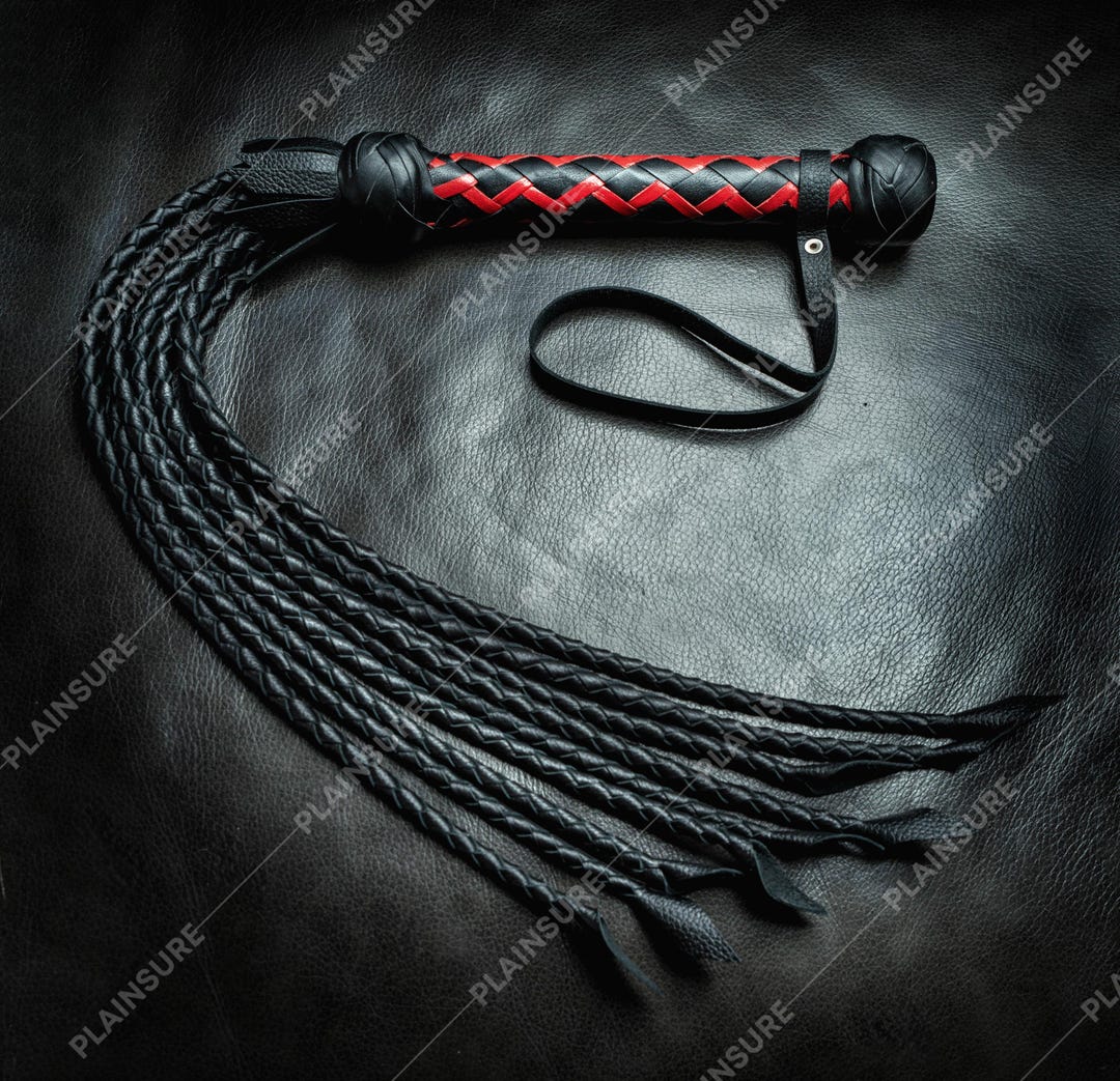 Cat O Nine Tails With Weaving Leather Flogger BDSM Whip Fetish Flog - Etsy