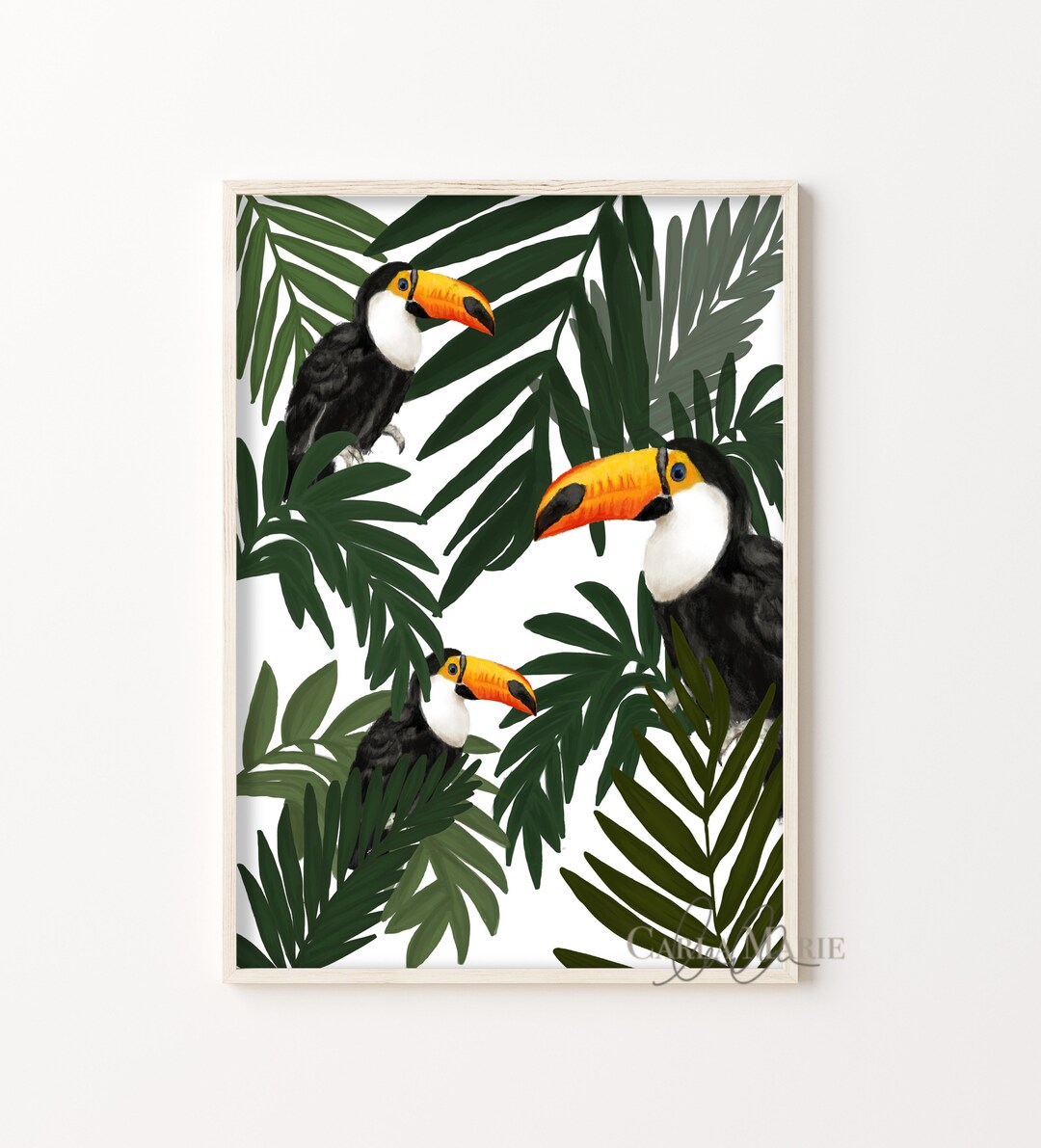 Flock of Toucan's Art Print // Bird Print // Office Decor // Home Decor ...