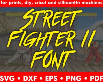 Street Fighter 2 Font Svg - Etsy