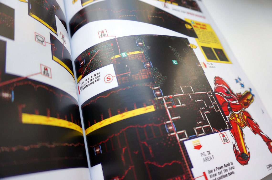 Handmade Reproduction for SNES Guide Super Metroid - Etsy