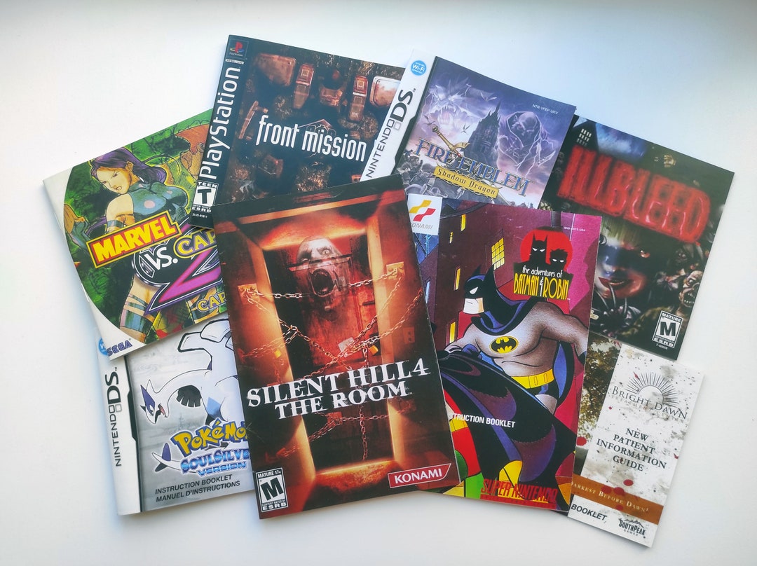 Reproduction of Manual for Retro Games - Etsy