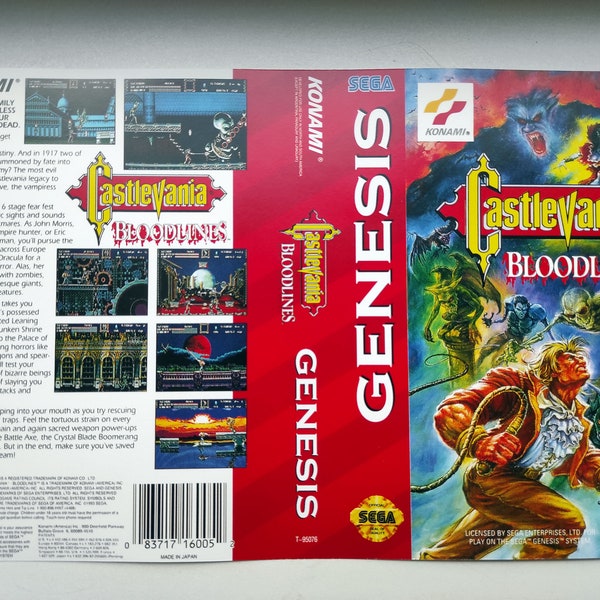 Sega Genesis Box Art - Etsy