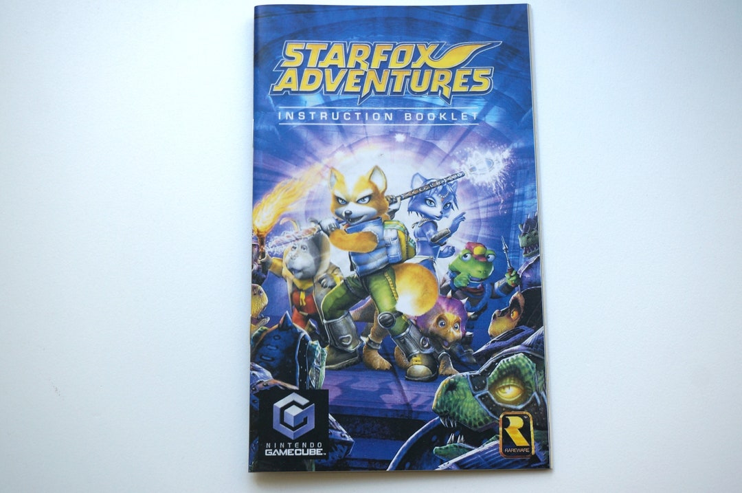 Handmade Manual for Retro GC Game, Action, Adventure, Gamecube, Starfox ...