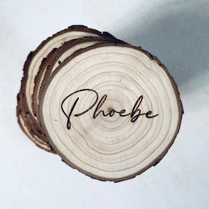 Log Slice Place Name - Etsy UK