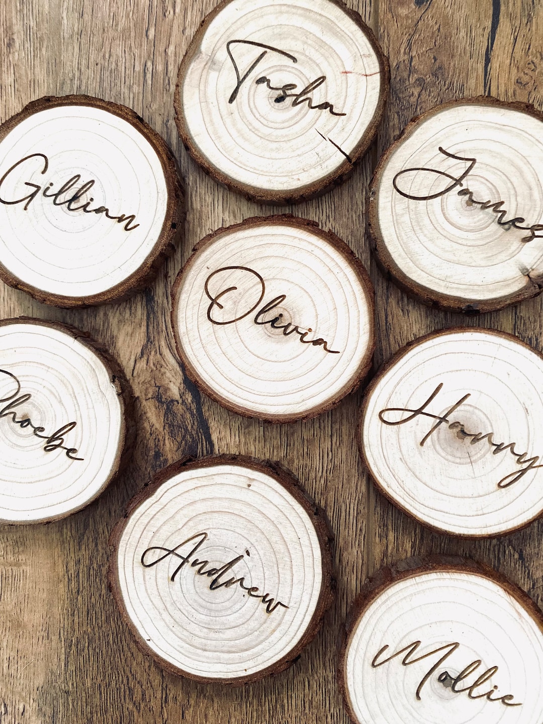 Log Slice Place Name - Etsy UK