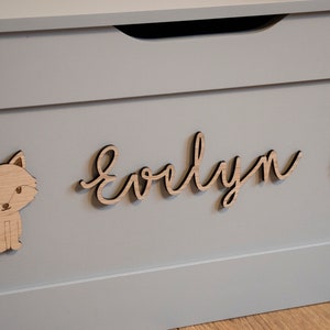 Personalised Toy Box - Soft Grey - Etsy UK
