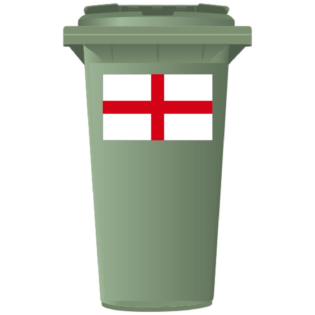 England Flag of St George Bin Sticker - Etsy