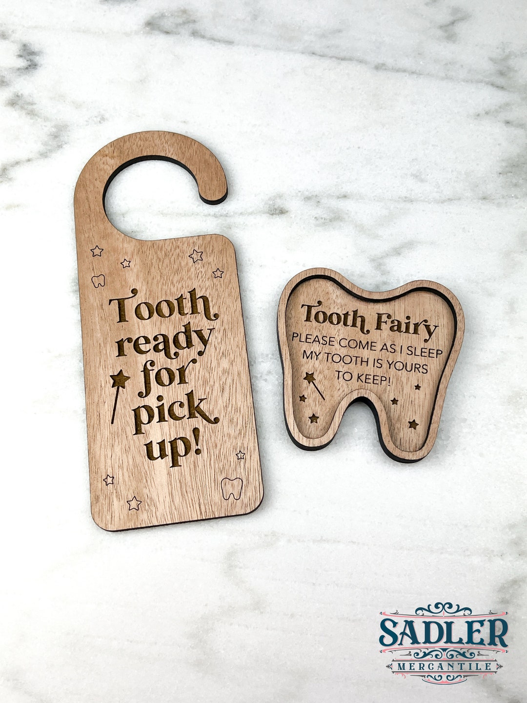Tooth Fairy Bundle: Door Hanger and Tooth/fairy Reward Tray - Etsy