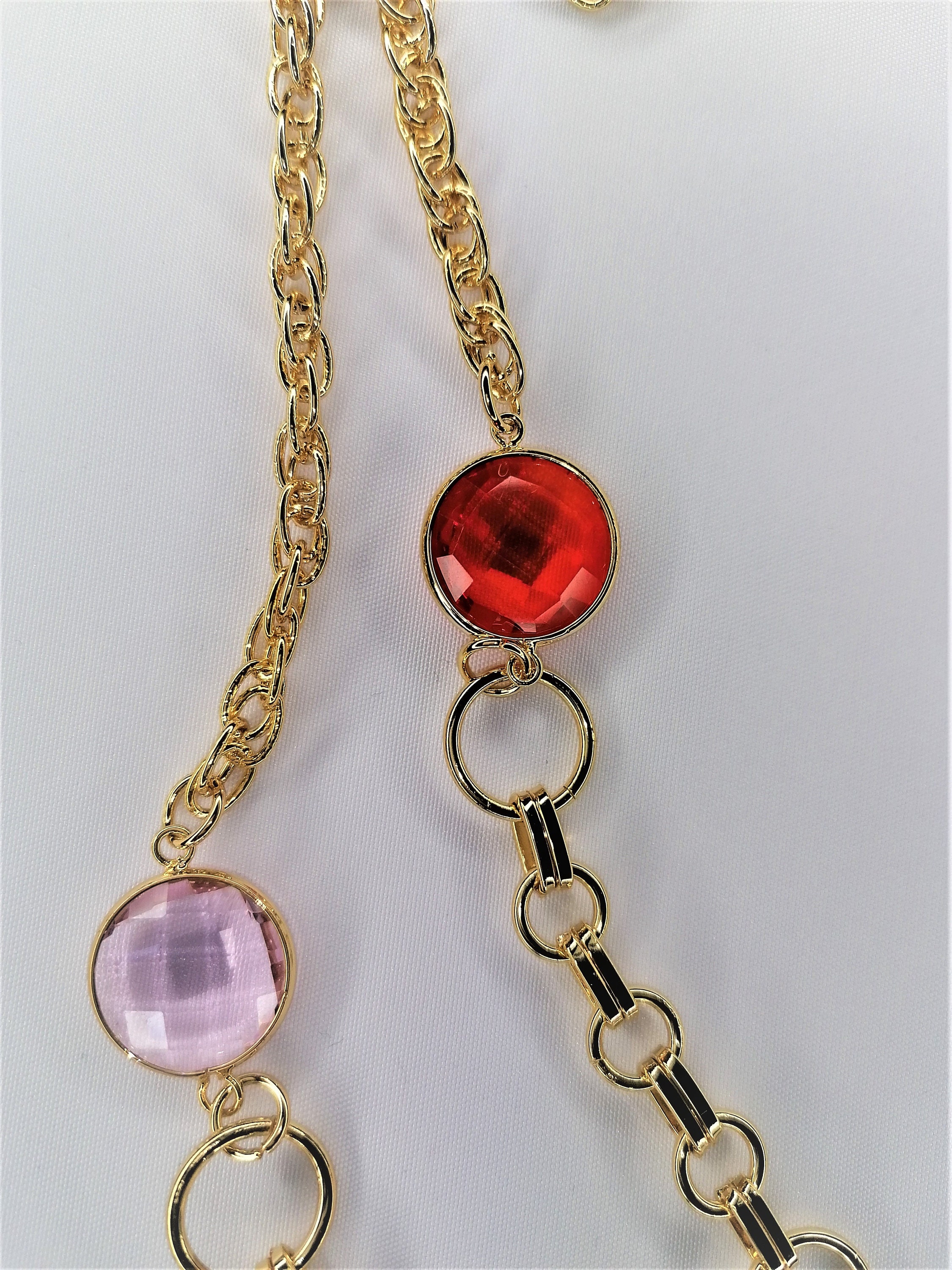 Gold Costume Fashion Extra Long Chain Fashion Necklace Jewellery Gift ...