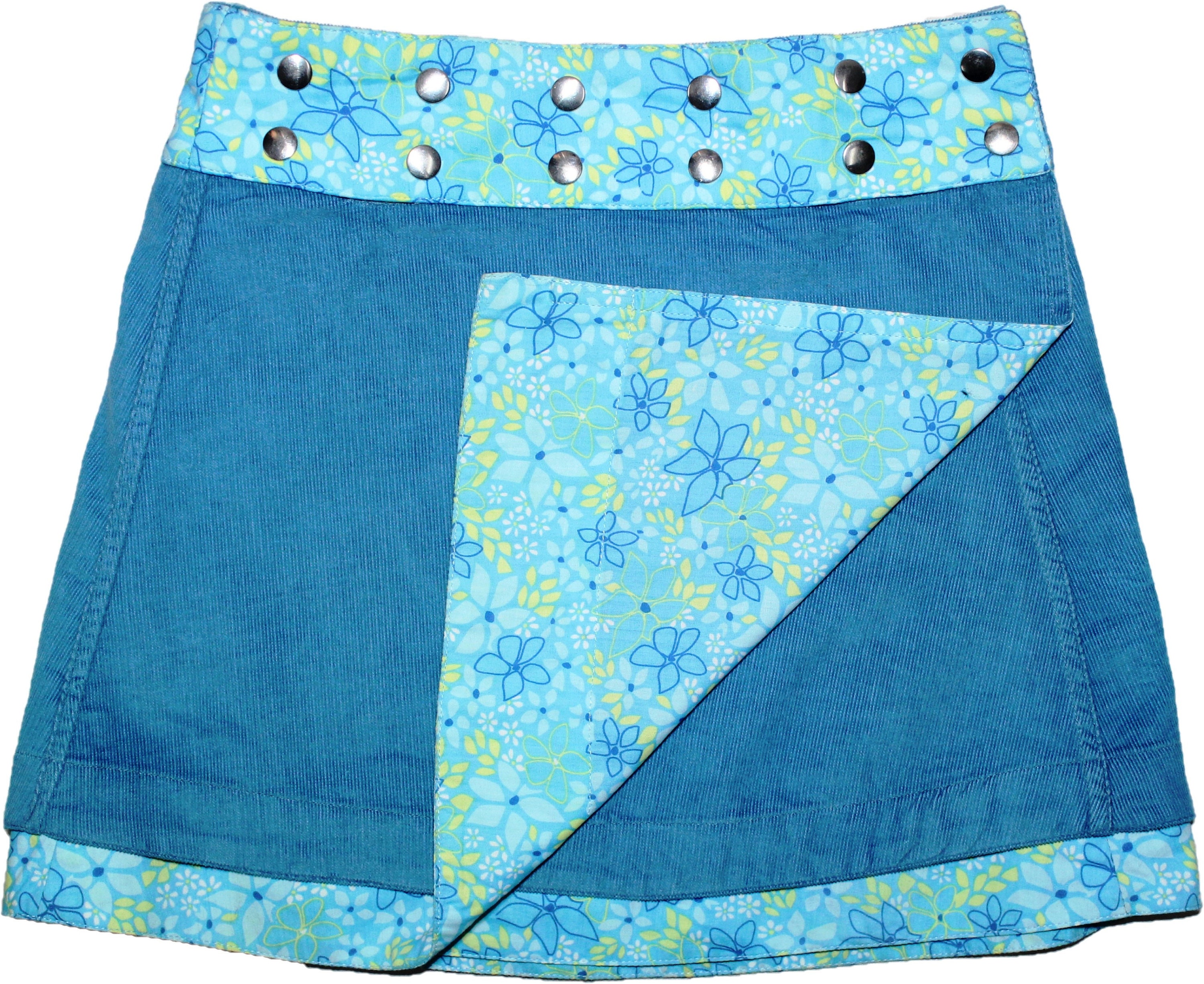 Gugi Reversible Girls Wrap Skirt, Women's Skirt, Universal Size Skirt ...