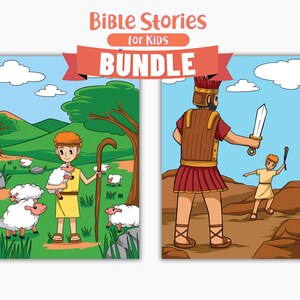 David Bible Stories Art Bundle, Printable, Bible Lessons, Sunday School ...