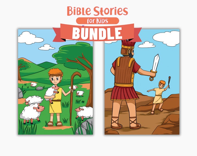 David Bible Stories Art Bundle, Printable, Bible Lessons, Sunday School ...