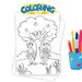 Adam and Eve Coloring Activity, Bible Lesson, Sunday School, Coloring ...