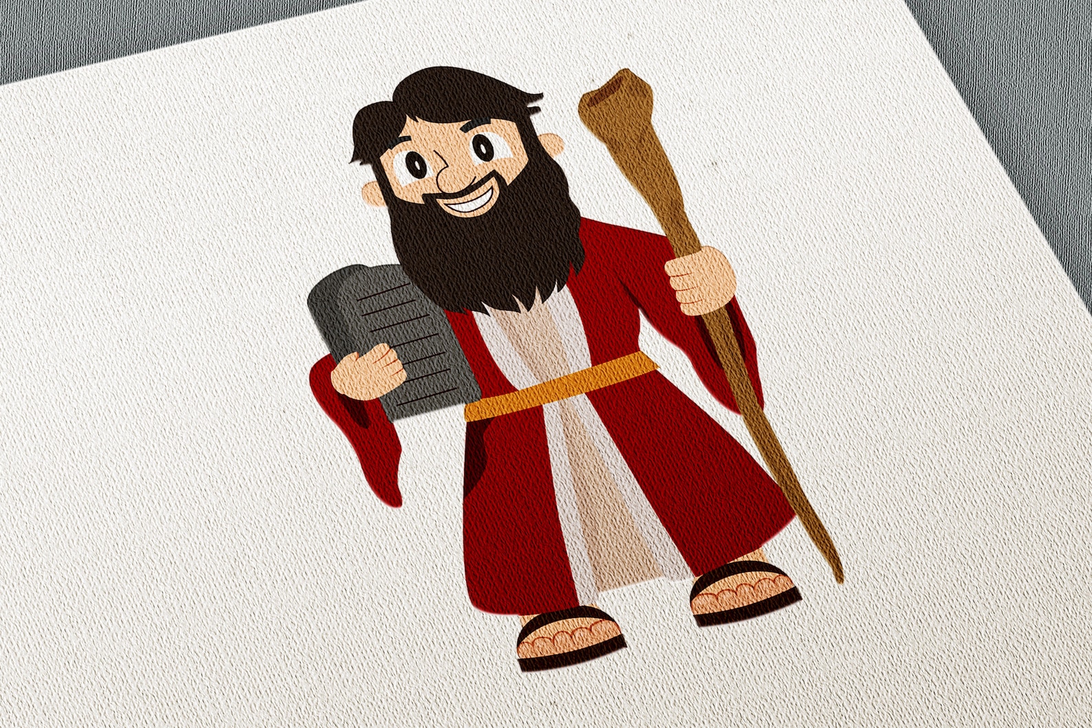 Moses and the 10 Commandments, Clip Art, PNG, JPG, Instant Download ...