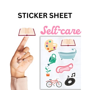 Self-care Stickers, PRINTABLE Stickers, INSTANT DOWNLOAD, Activities ...