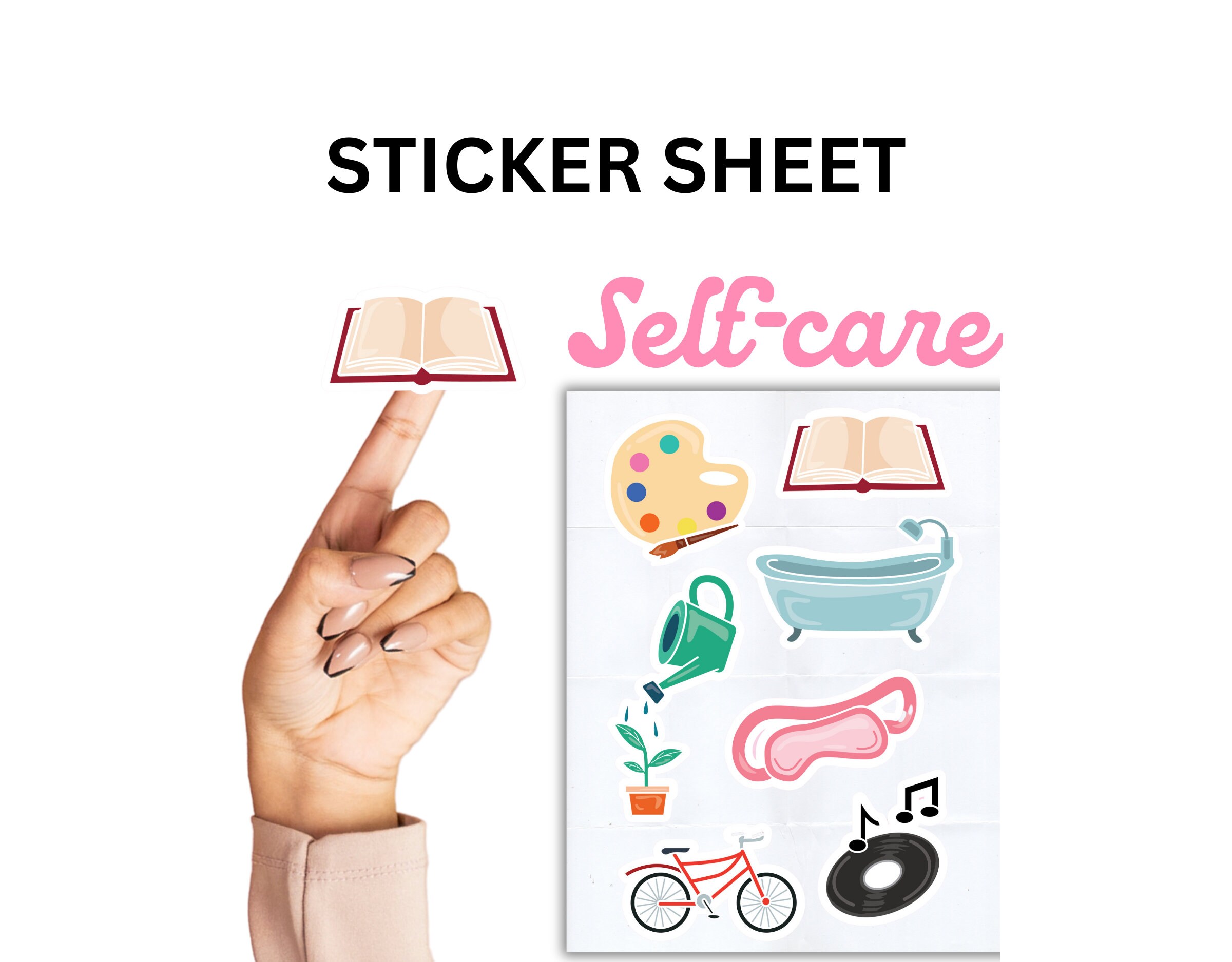 Self-care Stickers, PRINTABLE Stickers, INSTANT DOWNLOAD, Activities ...