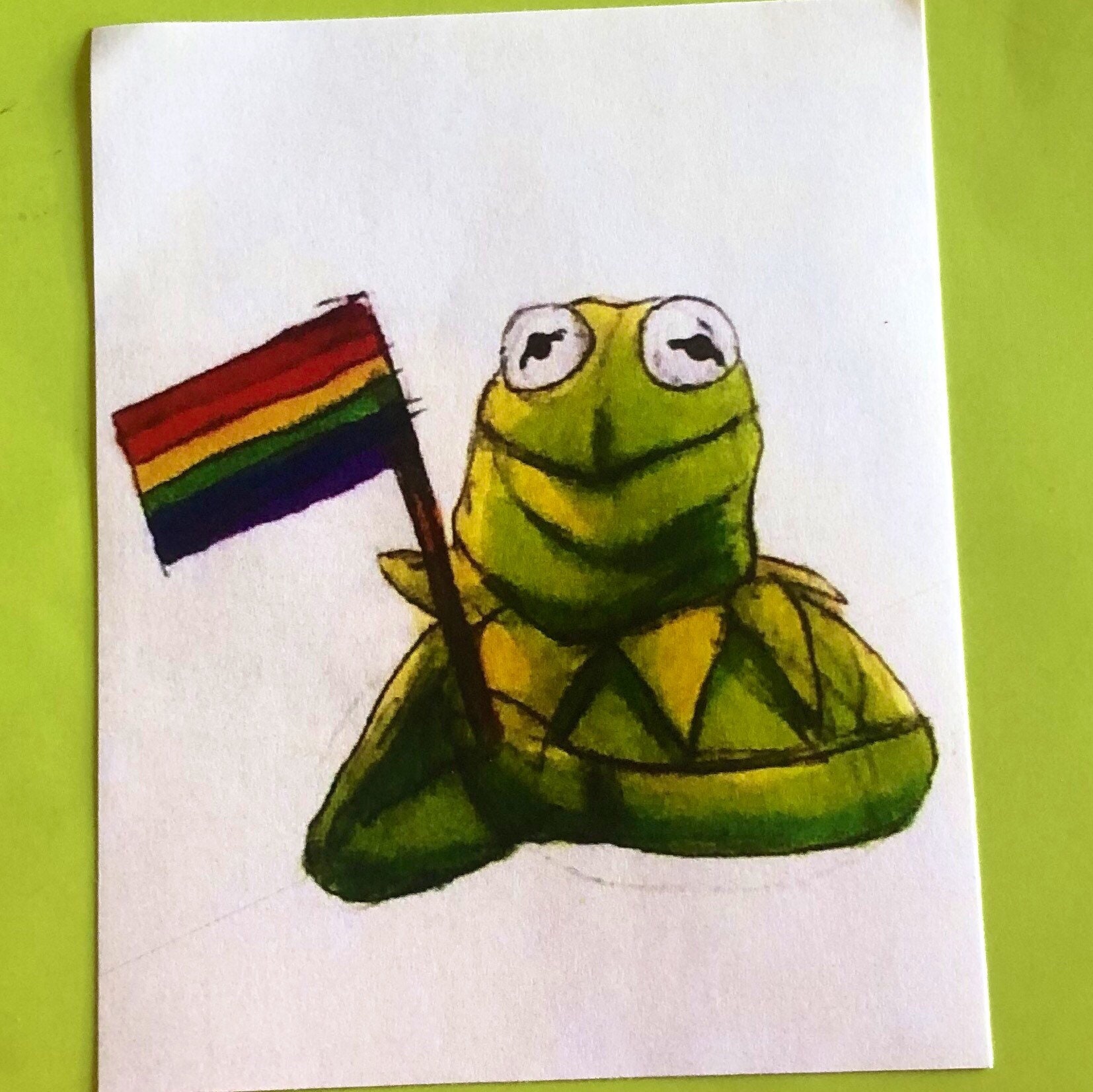 Kermit Pride Sticker - Etsy