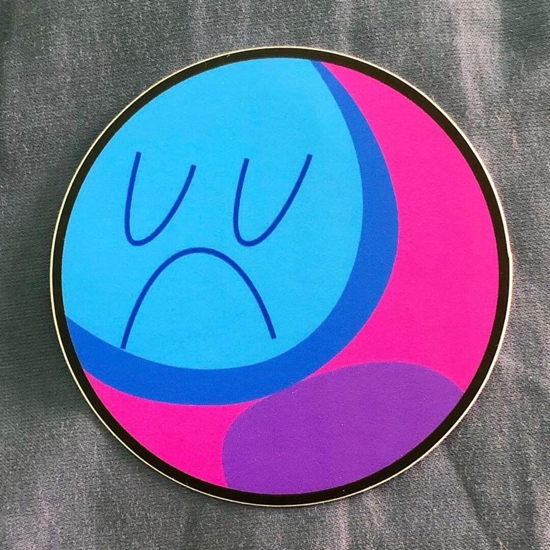 Frowny Face Sticker - Etsy