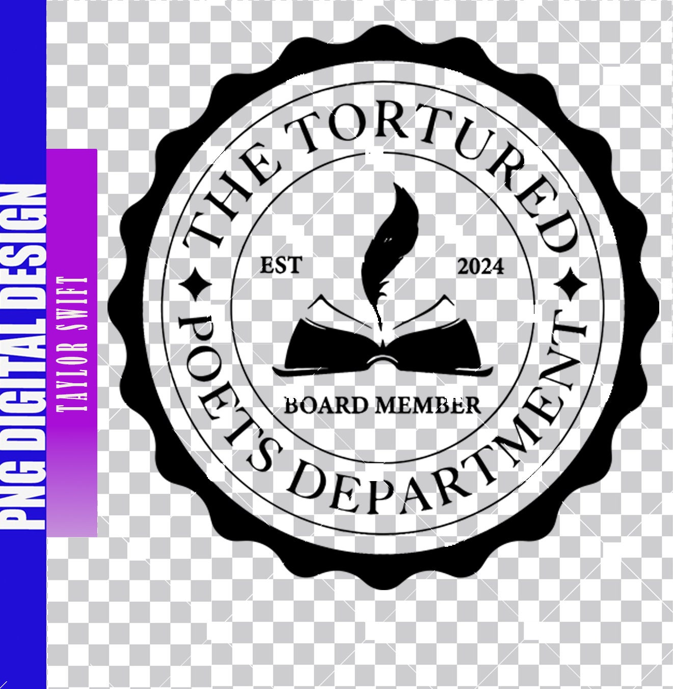 The Tortured Poets Department Inspired Tay Swift-i-e New Album TTPD Png ...