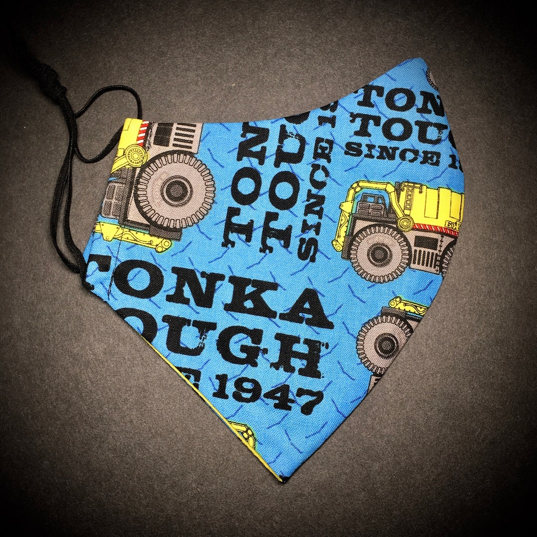 Adult Sz Custom Fit Tonka Tough Trucks Toys Mask/ear Saver - Etsy