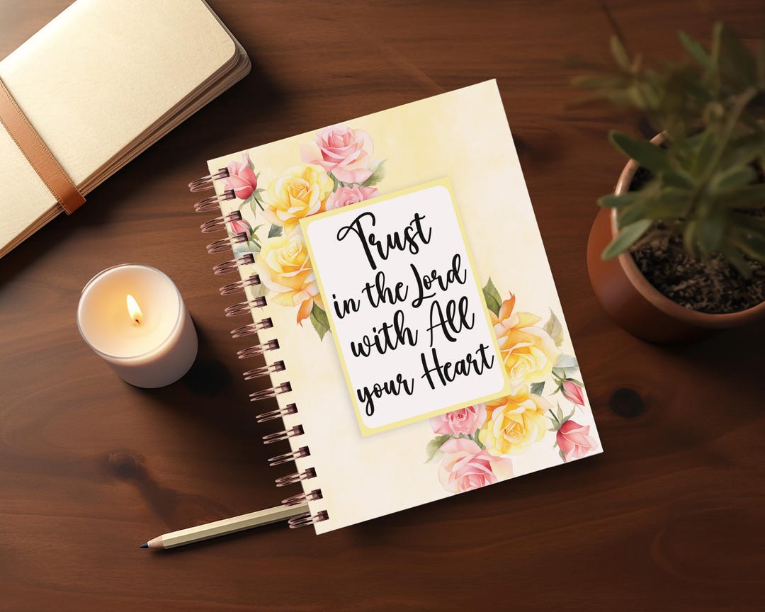 Bible Verse Religious Journal Cover, Notebook Cover, Planner Cover ...