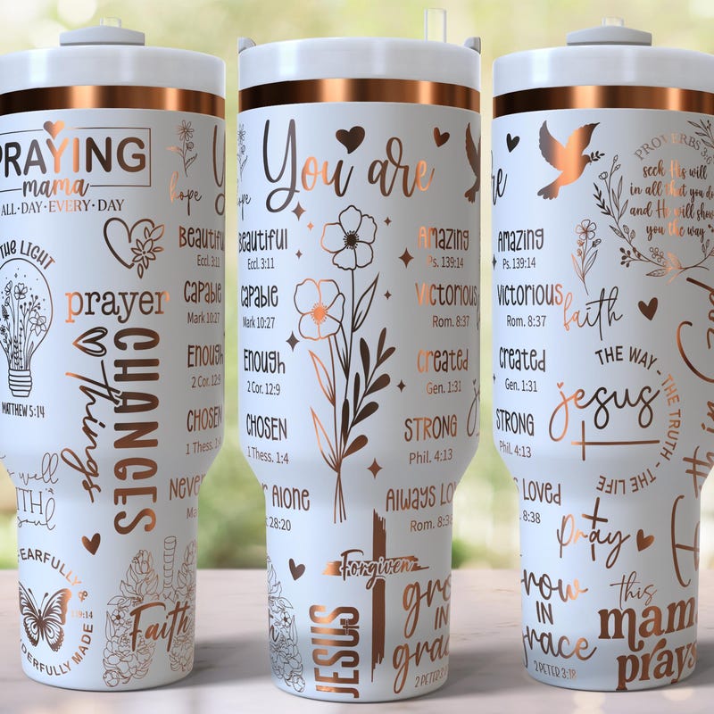 20 Oz Tumbler Svg Praying - Etsy
