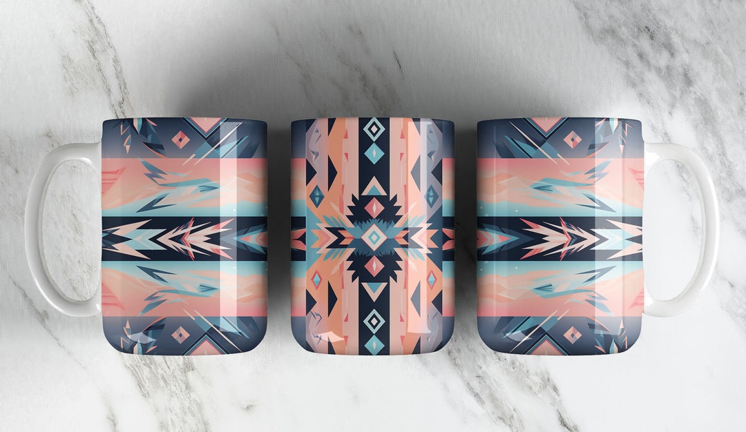 Aztec Tribal 11OZ Coffee Mug Sublimation Design PNG File Aztec 11oz ...