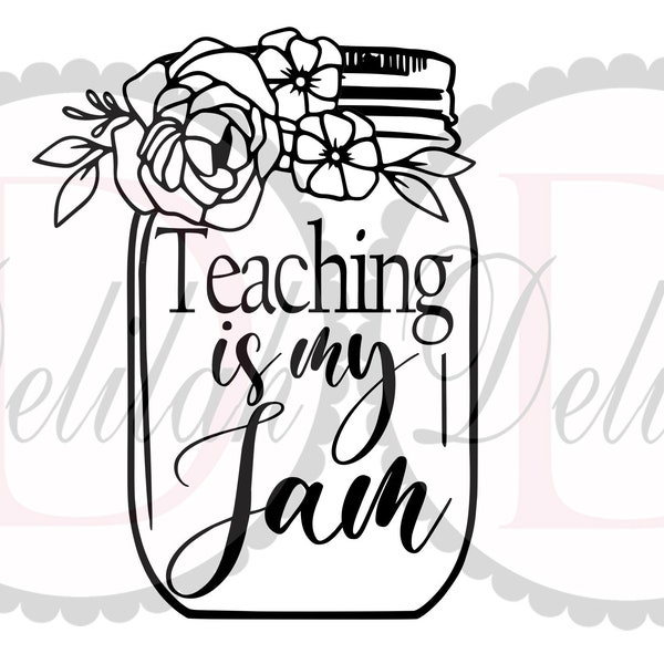 Teaching is My Jam Svg - Etsy