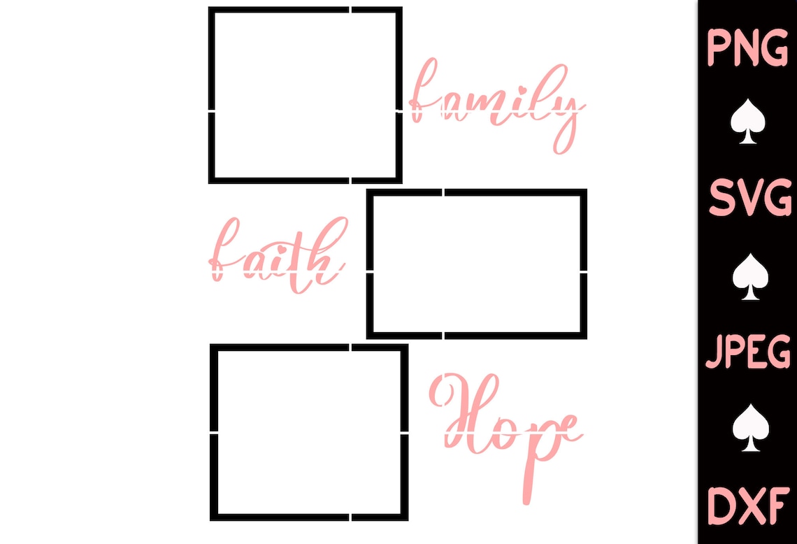 Svg File Picture Frame Instant Download Collage Frame SVG - Etsy