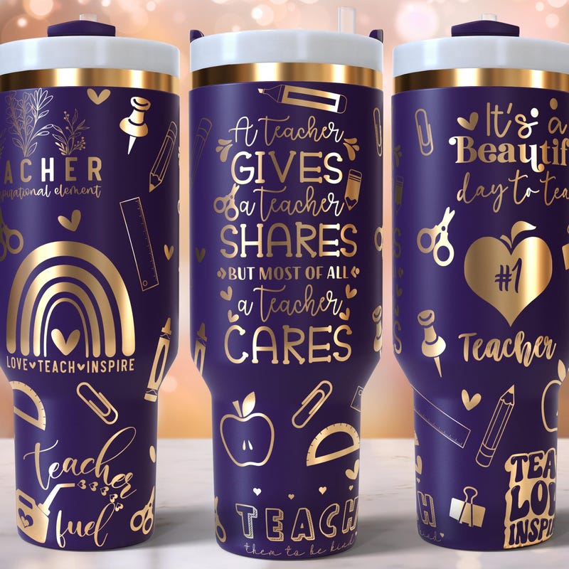 Teacher Tumbler - Etsy