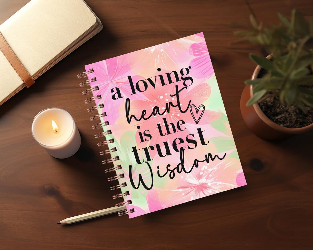 A Loving Heart Affirmation Journal Covers PNG Design Sublimation ...