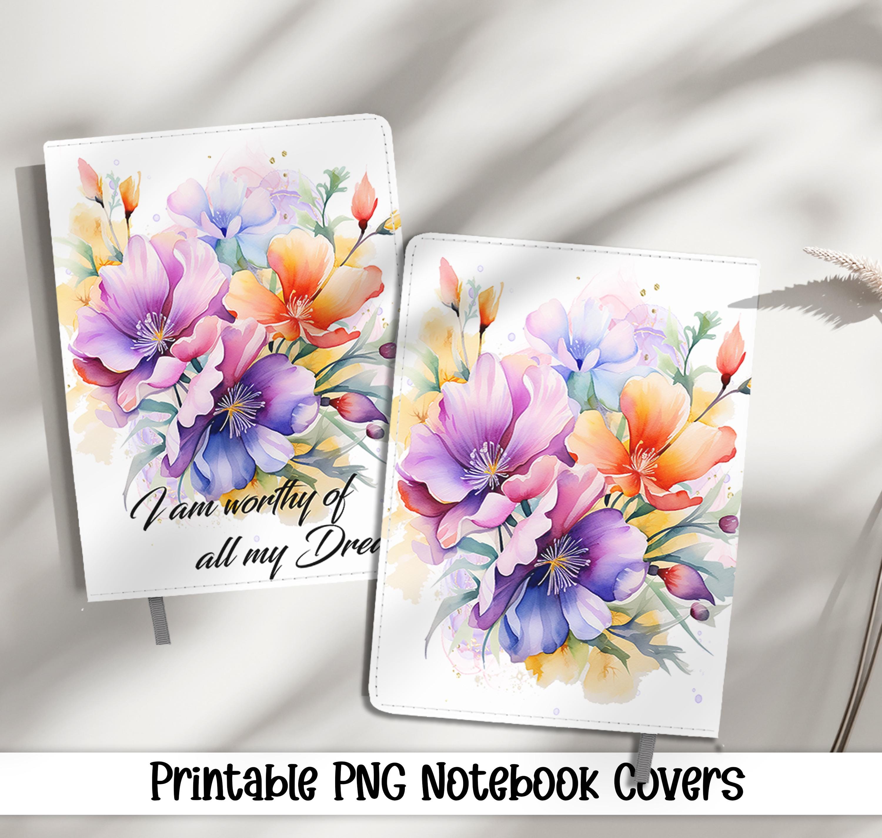 I Am Worthy Affirmation Journal Covers PNG Design Sublimation ...