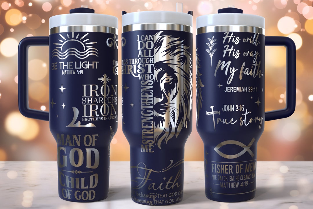 Jesus Prayer Christian Laser Engraved Full Wrap Design for 40oz Tumbler ...