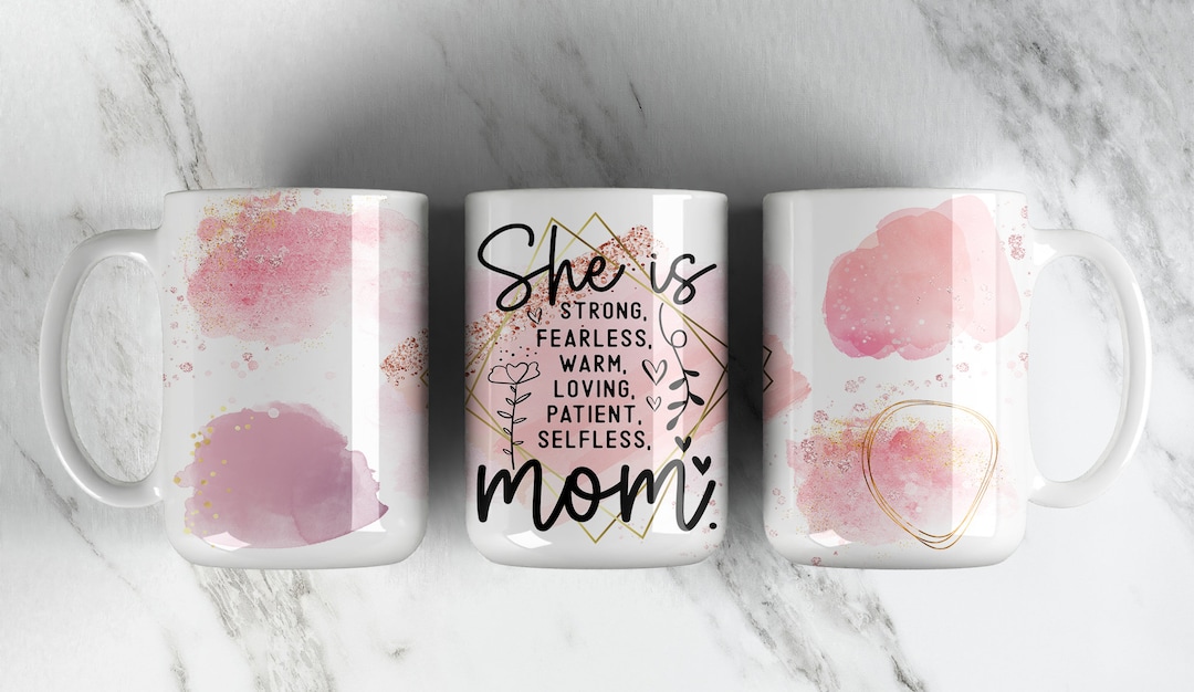 MOM 15oz Mug Sublimation Design PNG File • Mother Day 15oz Mug Design ...