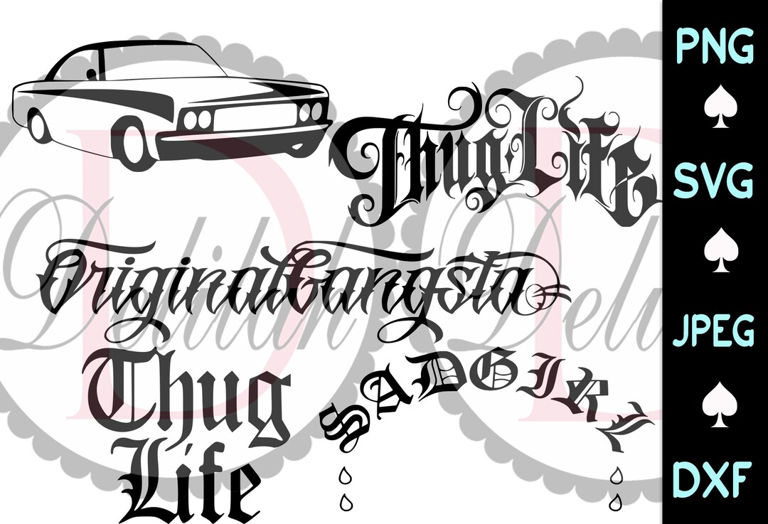 Lowrider SVG/PNG Thug Life SVG Sad Girl Svg Instant Download Svg Files ...