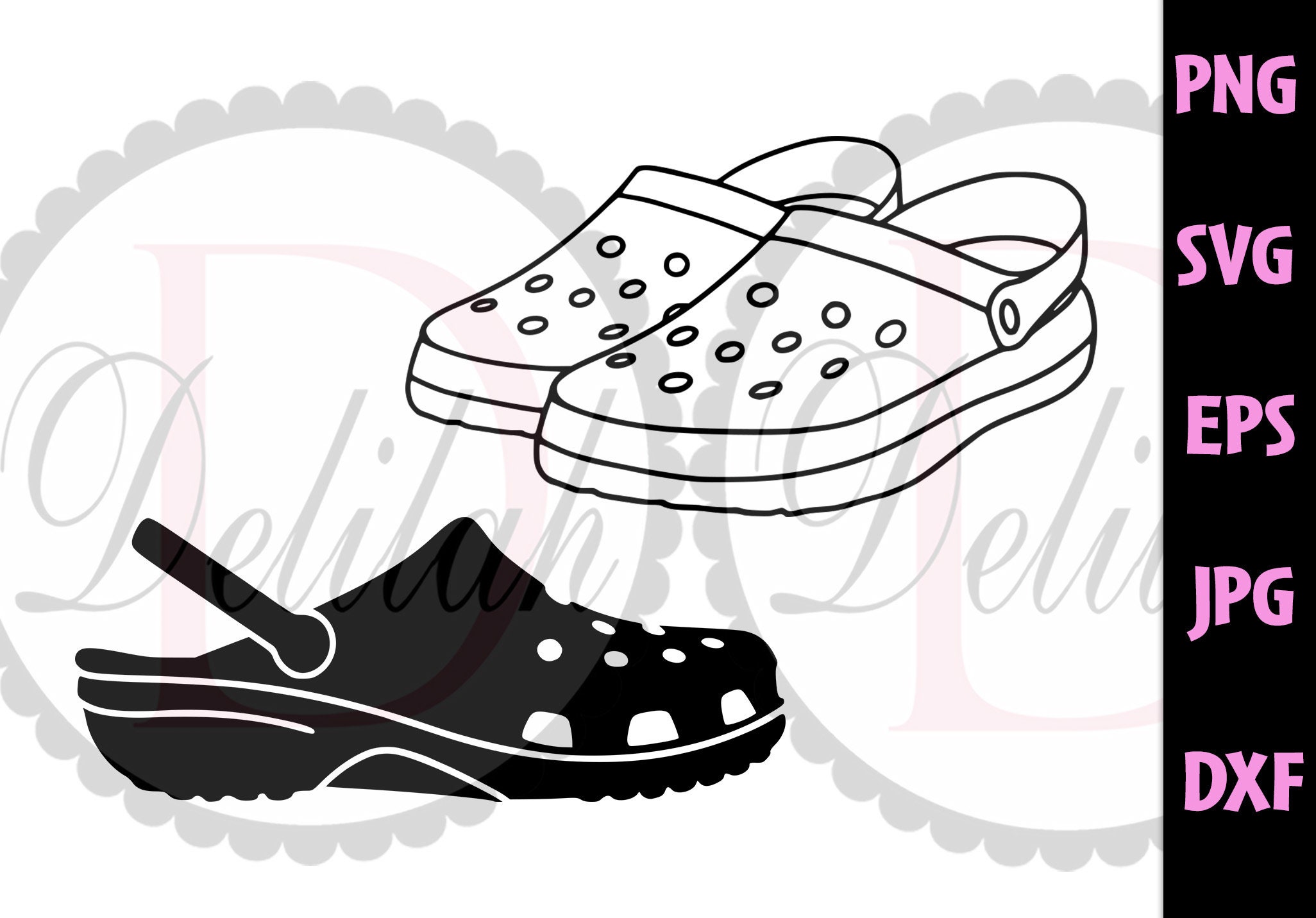 Crocs SVG Crocs Sandals Svg Svg Png Jpg Eps Dxf | Etsy
