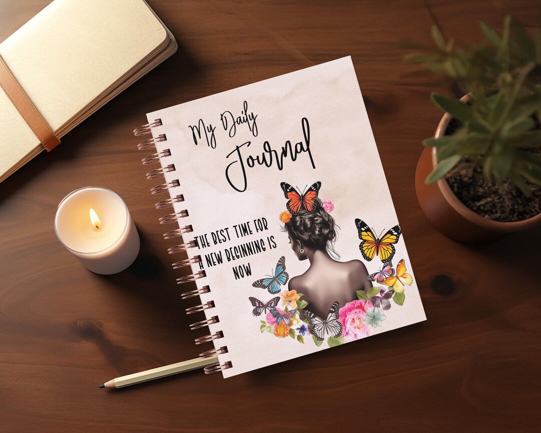 My Daily Journal Cover, Notebook Cover, Planner Cover, Spiral Notebook ...