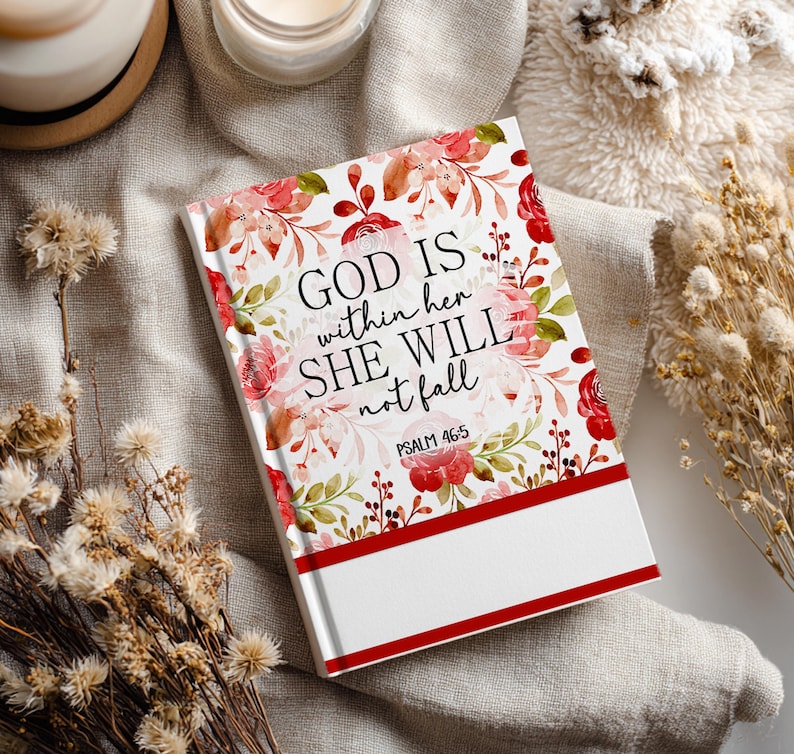 Devotional Journal Cover PNG Sublimation Design, Printable Journal ...