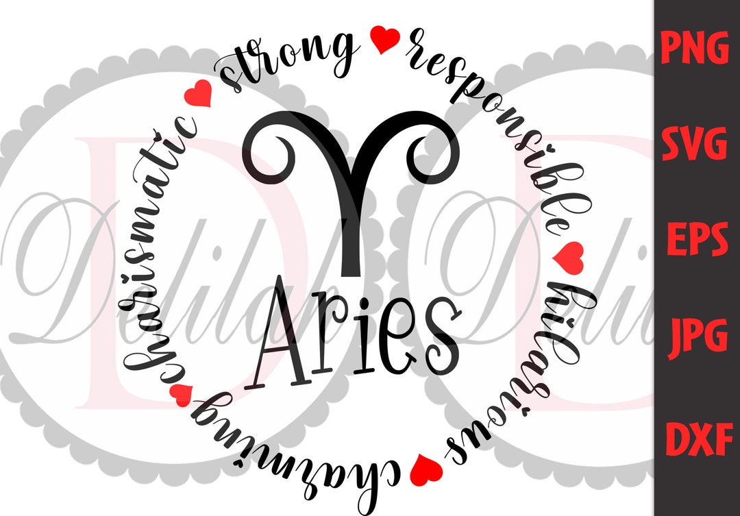 ZODIAC Star Signs SVG • Aries Zodiac Sign • Instant Download • SVG ...