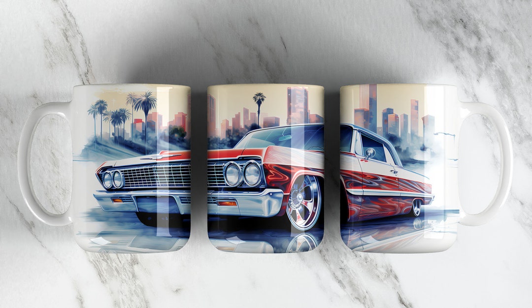 Lowrider Car 15oz Coffee Mug Sublimation Design PNG File • CLASSIC ...