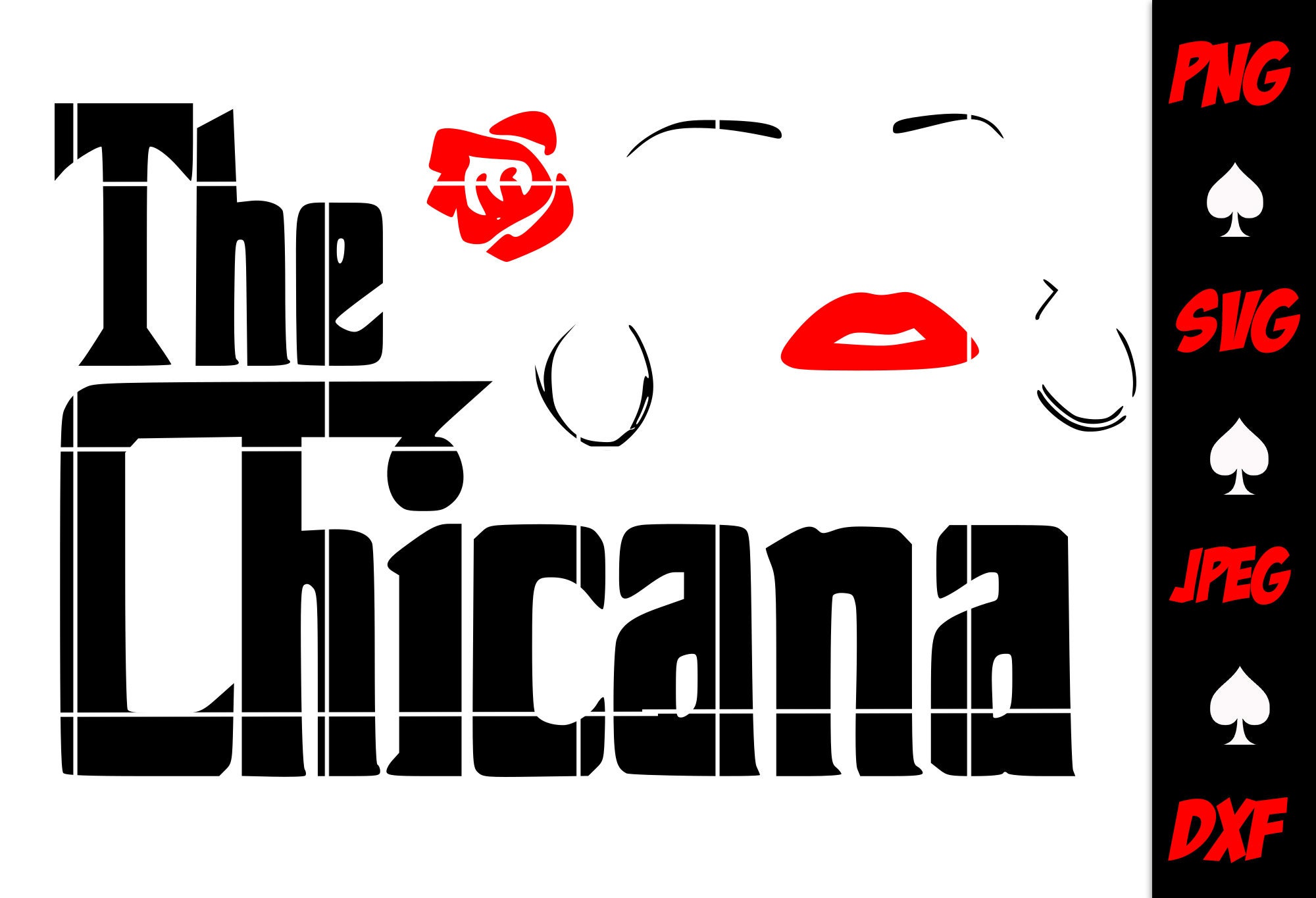 The Chicana SVG Chicana SVG Lowrider Cut file Instand | Etsy