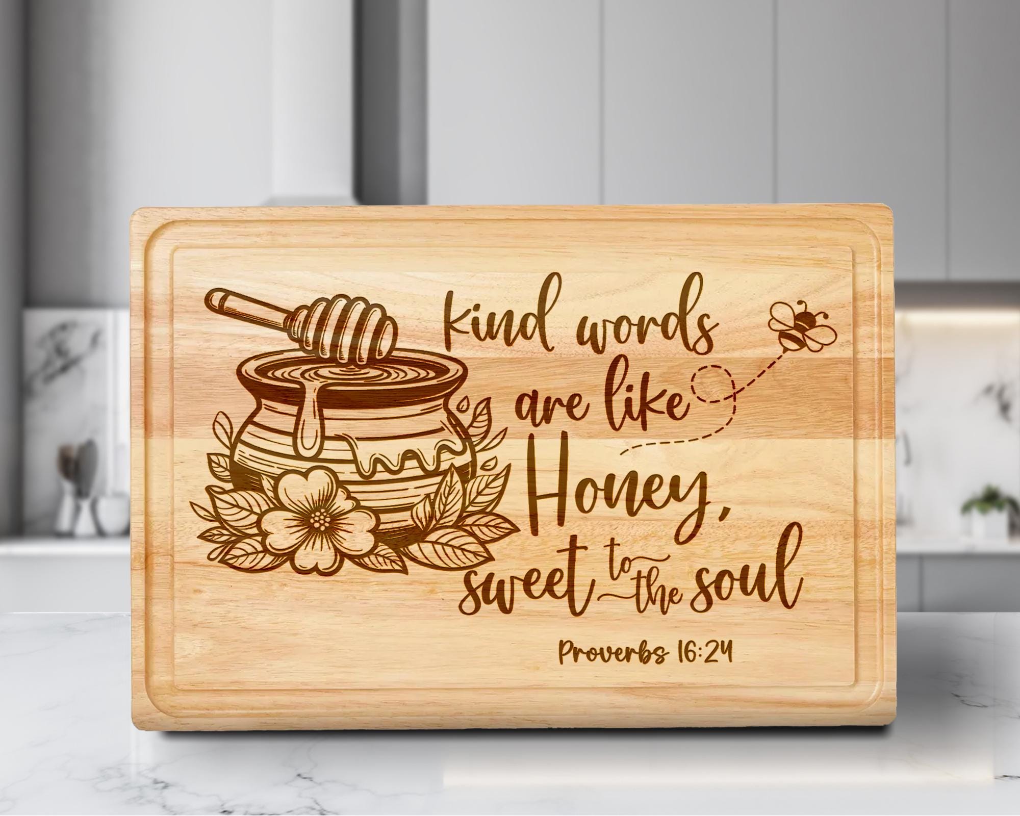 Bible Verse Proverbs Cutting Board Laser Engraved SVG & PNG File Design ...
