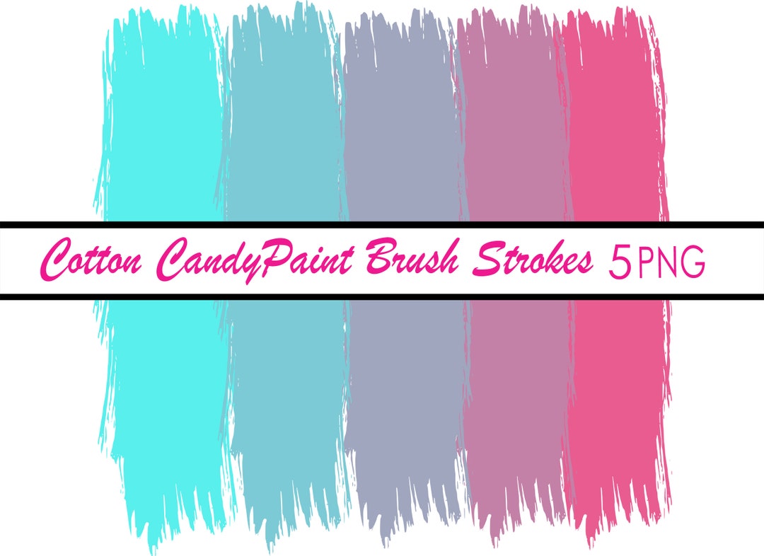 Pink Paint Brush Strokes PNG Paint Brush Clipart Designs Print Cut ...