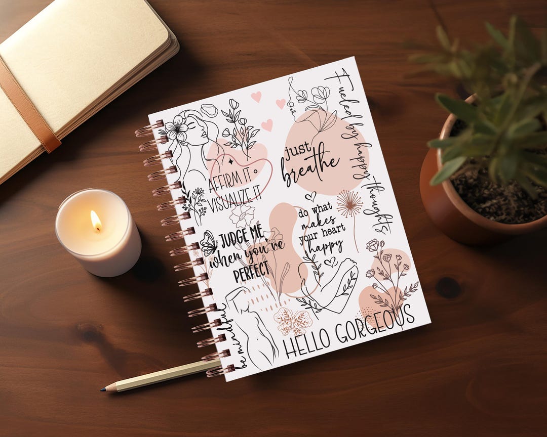 Self Love Boho Journal Covers PNG Design Sublimation - Affirmation ...