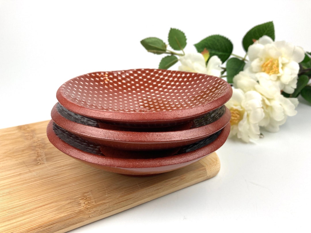 Dipping Plate - Red Terracotta - Asian Pottery - Handmade - Etsy