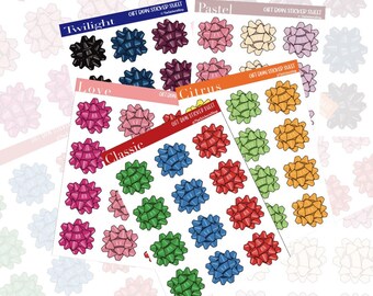 Bow Sticker Sheet - Etsy