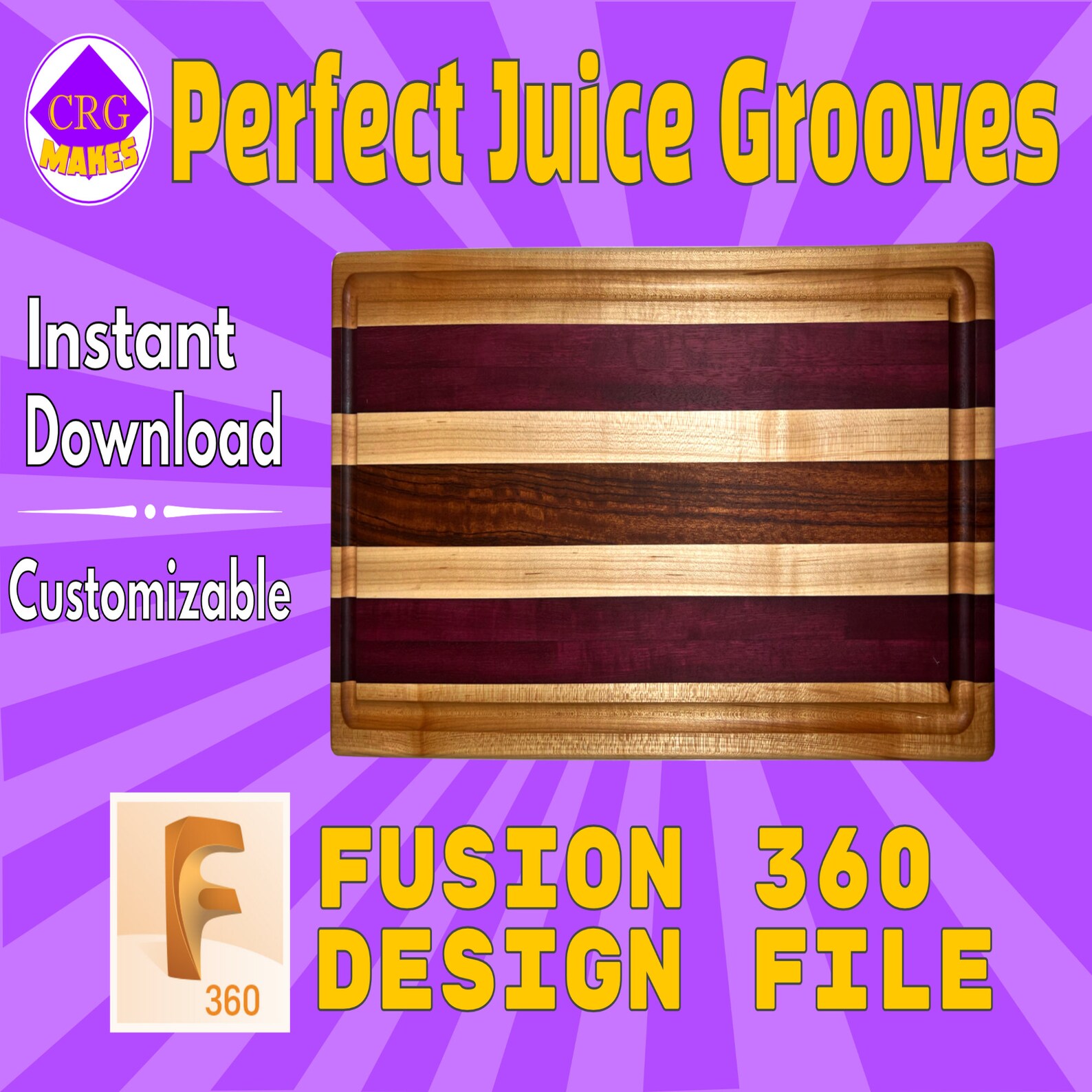 Juice Groove Template -- Fusion 360 Design File - Etsy