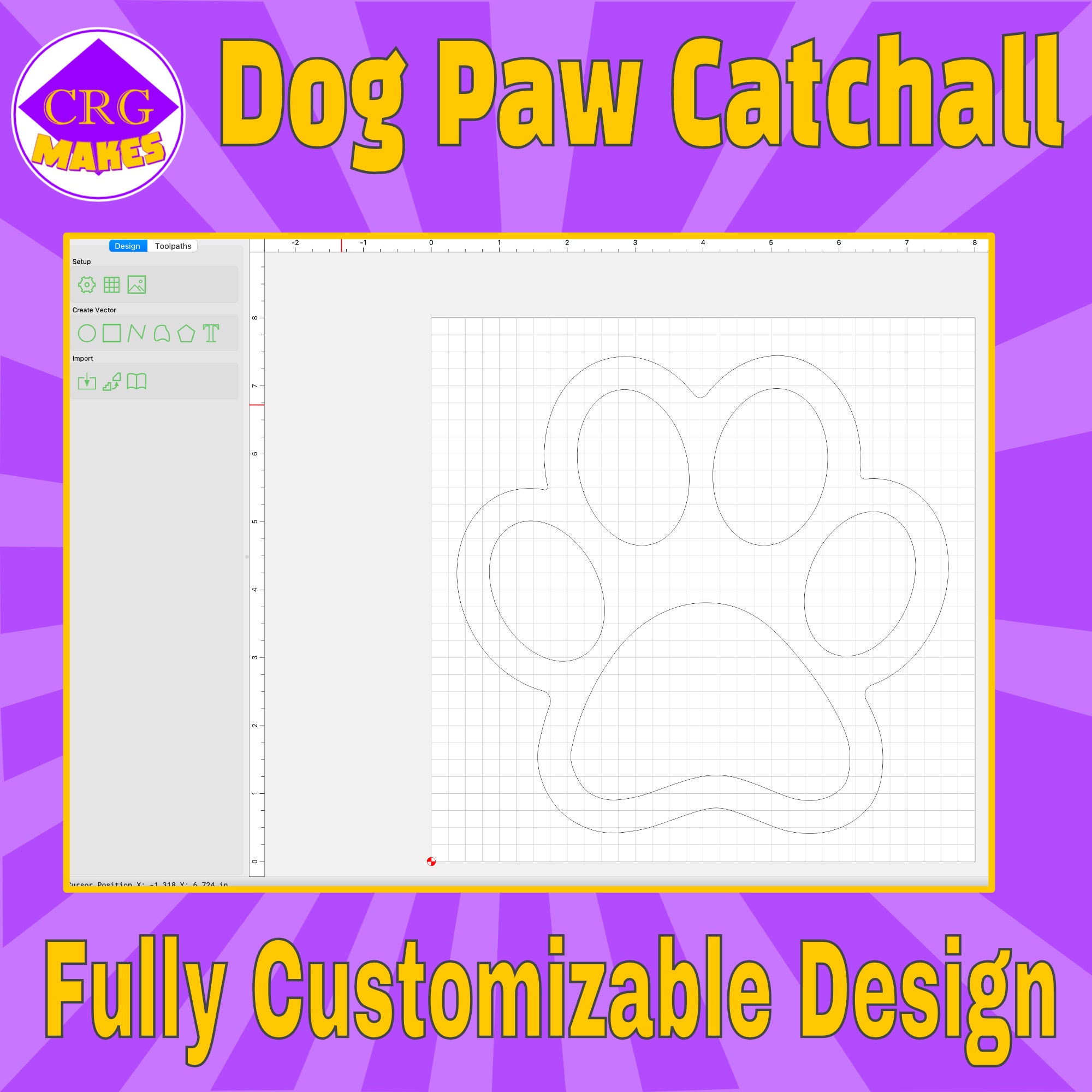 Dog Paw Design Files - Etsy