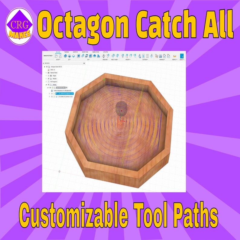 Octagon Catch All -- Fusion 360 Design File - Etsy